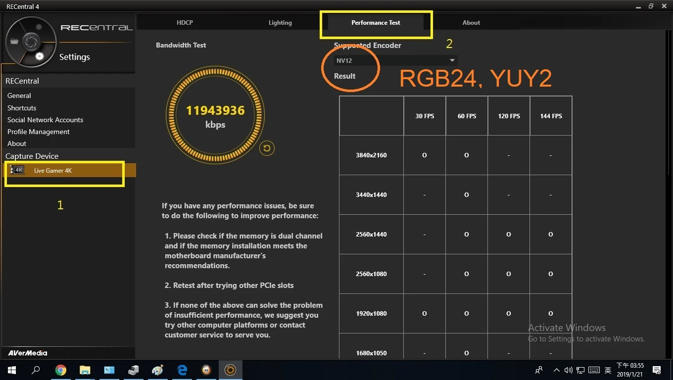 Support | Faq | When I Live Stream With Gc573 Live Gamer 4k At 60fps ...